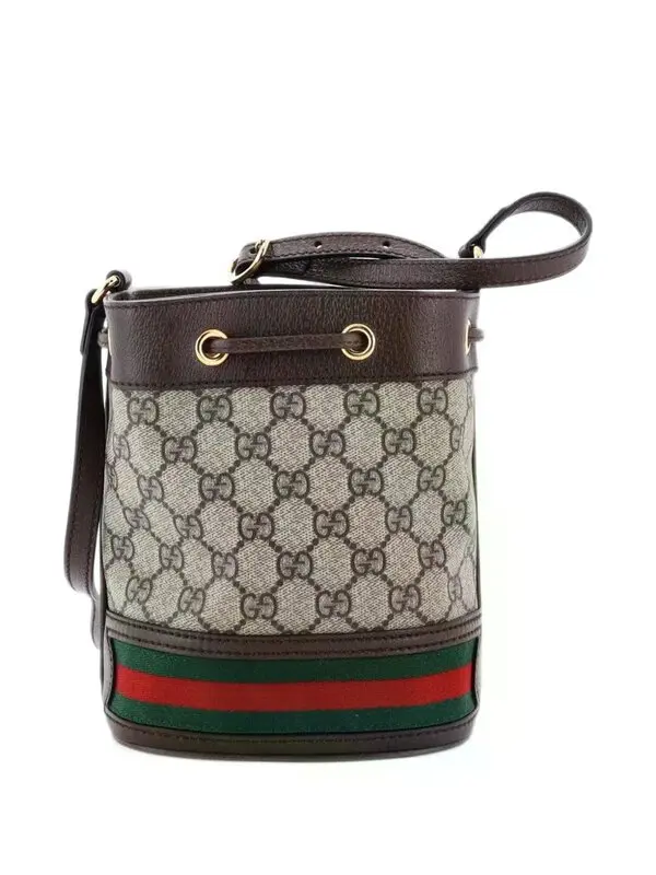 Gucci Ophidia Gg Coated Canvas Mini Bucket Bag
