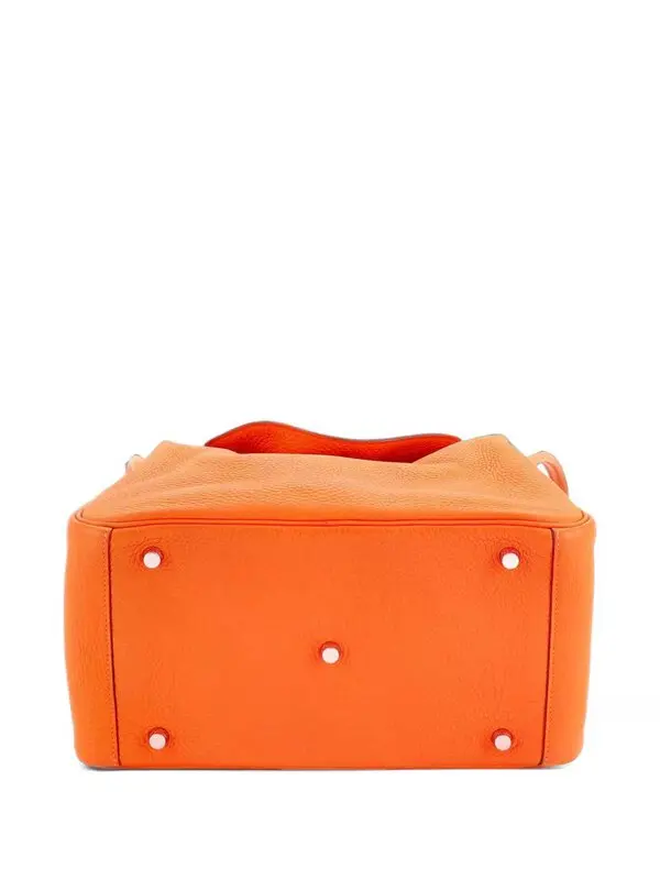 Hermès Lindy Bag Clemence 30 Shoulder Bag - Orange