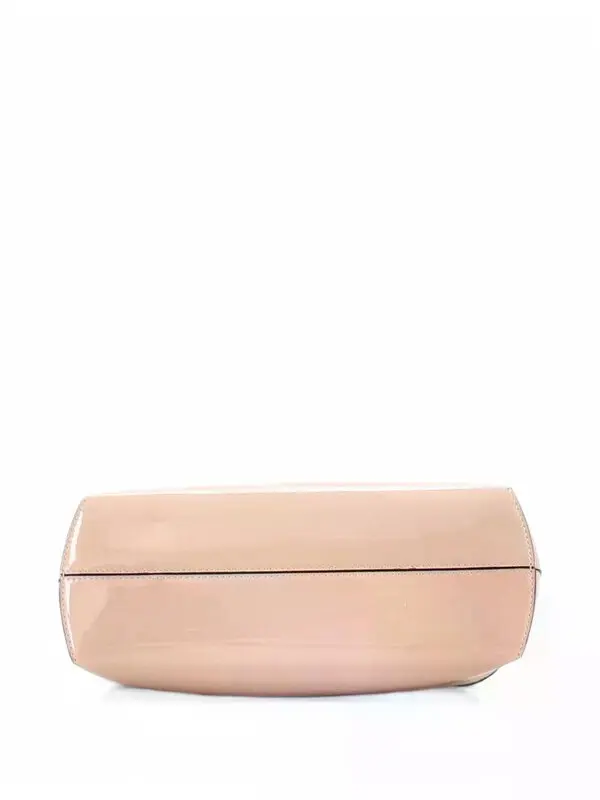 Fendi First Bag Patent Midi Shoulder Bag - Neutrals