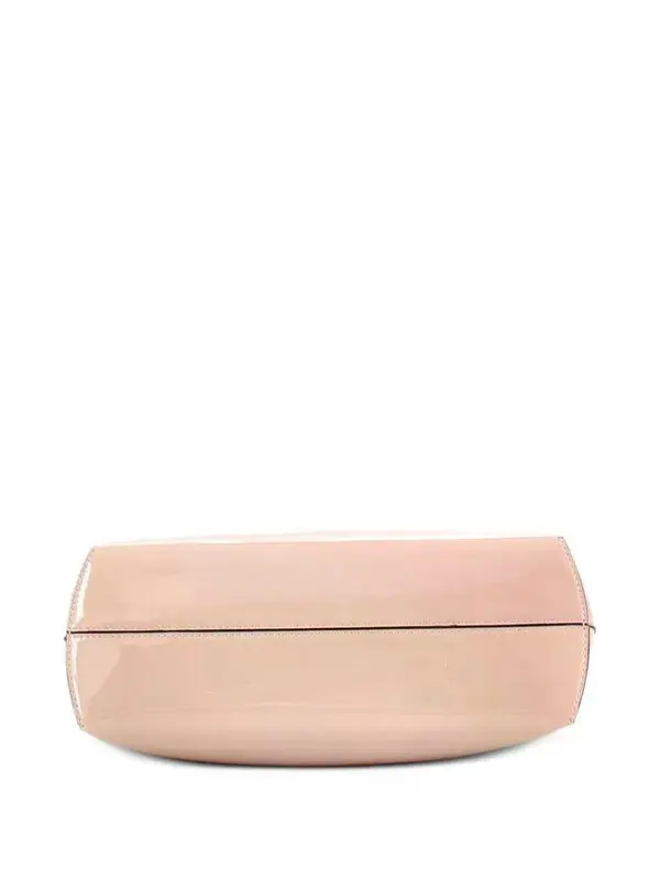 Fendi First Bag Patent Midi Shoulder Bag - Neutrals