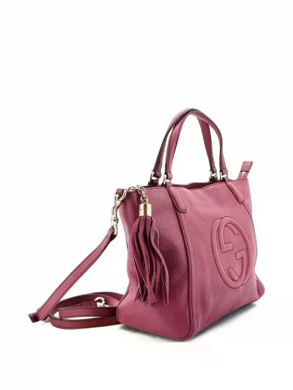 Gucci Soho Convertible Top Handle Bag Leather Small Satchel