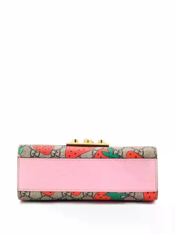 Gucci Padlock Printed Gg Coated Canvas Small Shoulder Bag