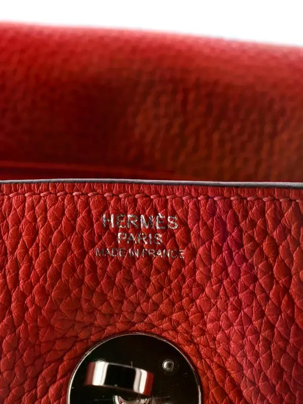 Hermès Lindy Bag Clemence 30 Shoulder Bag - Red