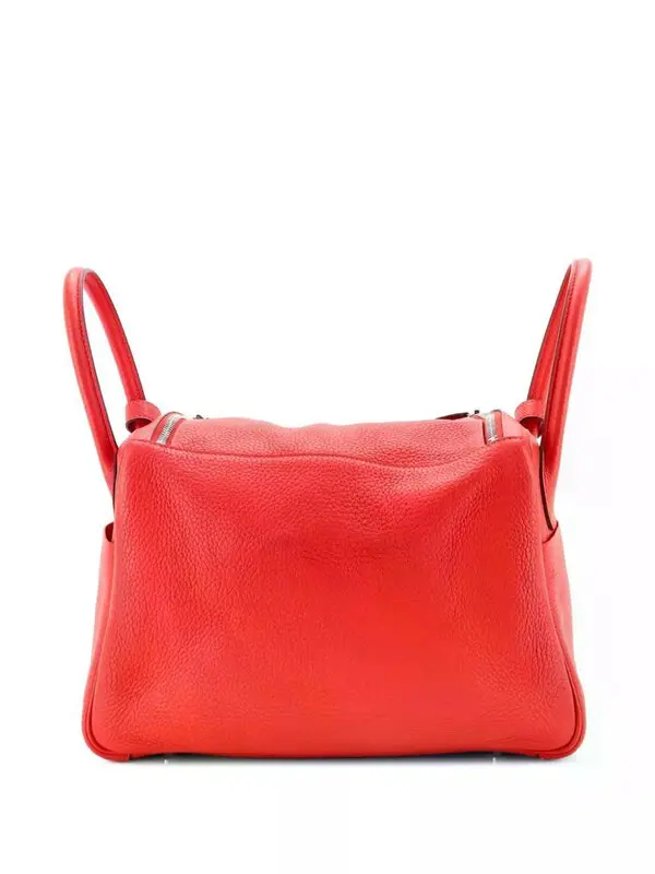 Hermès Lindy Bag Clemence 30 Shoulder Bag - Red