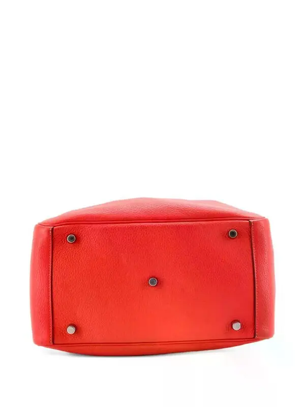 Hermès Lindy Bag Clemence 30 Shoulder Bag - Red