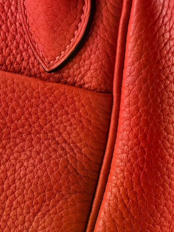 Hermès Lindy Bag Clemence 30 Shoulder Bag - Red