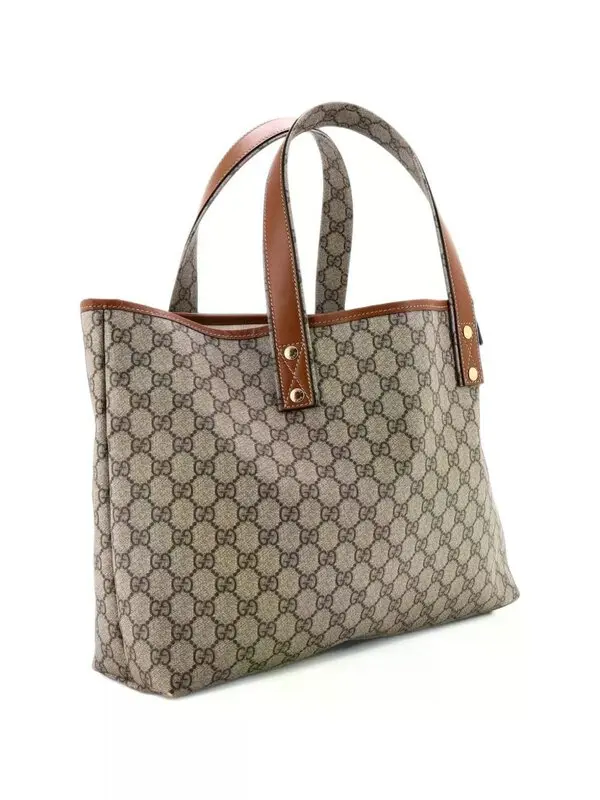 Gucci Web Loop Gg Coated Canvas Medium Tote Bag
