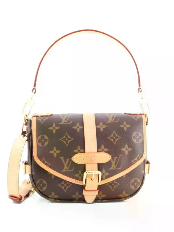 LOUIS VUITTON Saumur Handbag Monogram Canvas Bb Crossbody Bag