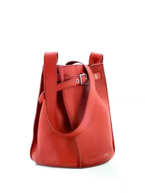 Celine Long Strap Big Bag Leather Bucket Bag