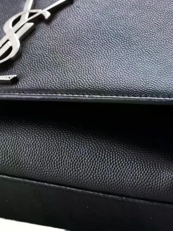 Saint Laurent Classic Monogram Grainy Leather Large Crossbody Bag