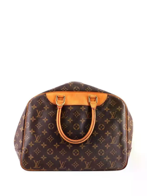 LOUIS VUITTON Deauville Monogram Canvas Handbag - Beige