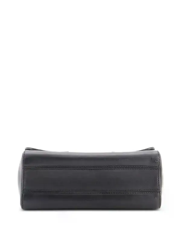 LOUIS VUITTON Twist Handbag Limited Edition Brogue Reverse Monogram Canvas And Leather Mm Shoulder Bag - Black