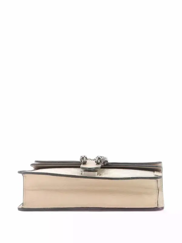 Gucci Dionysus Bag Gg Coated Canvas With Leather Small Shoulder Bag