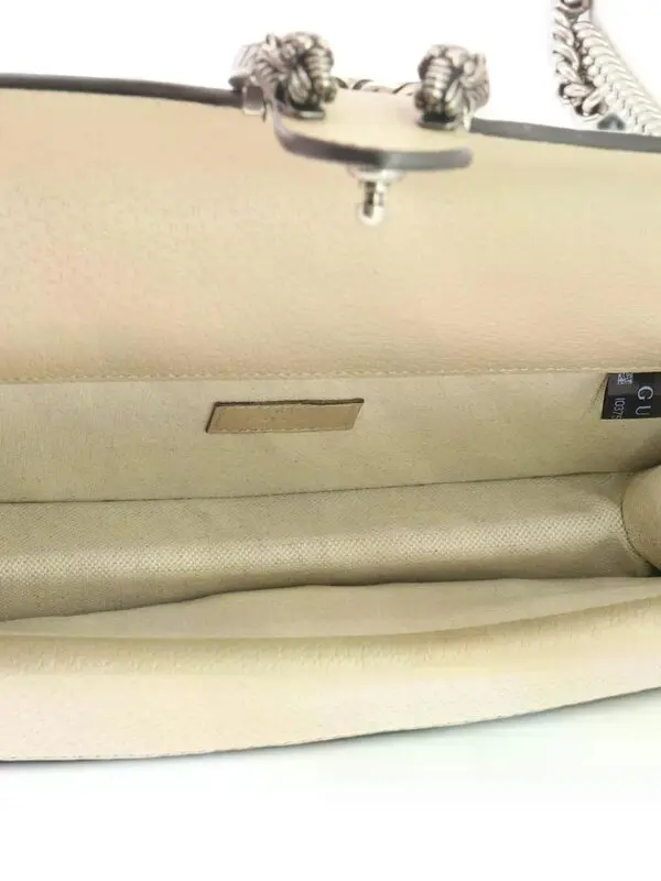 Gucci Dionysus Bag Gg Coated Canvas With Leather Small Shoulder Bag