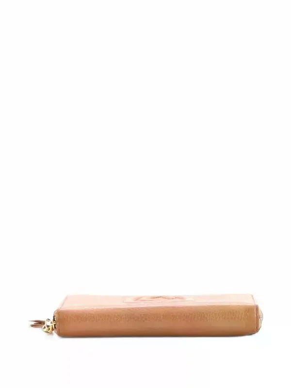 Gucci Soho Zip Around Wallet Leather Small Wallets