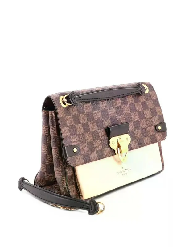 LOUIS VUITTON Vavin Handbag Damier With Leather Pm Crossbody Bag