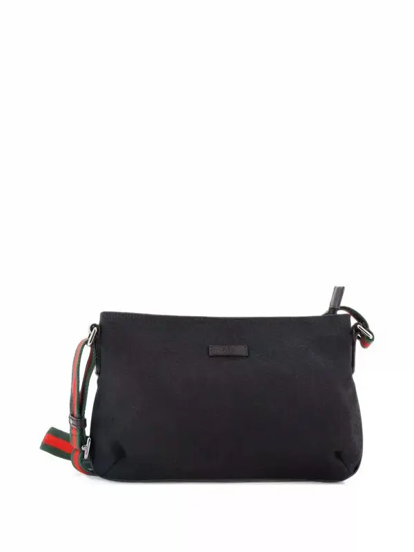 Gucci Web Strap Messenger Bag Gg Canvas Small Crossbody Bag