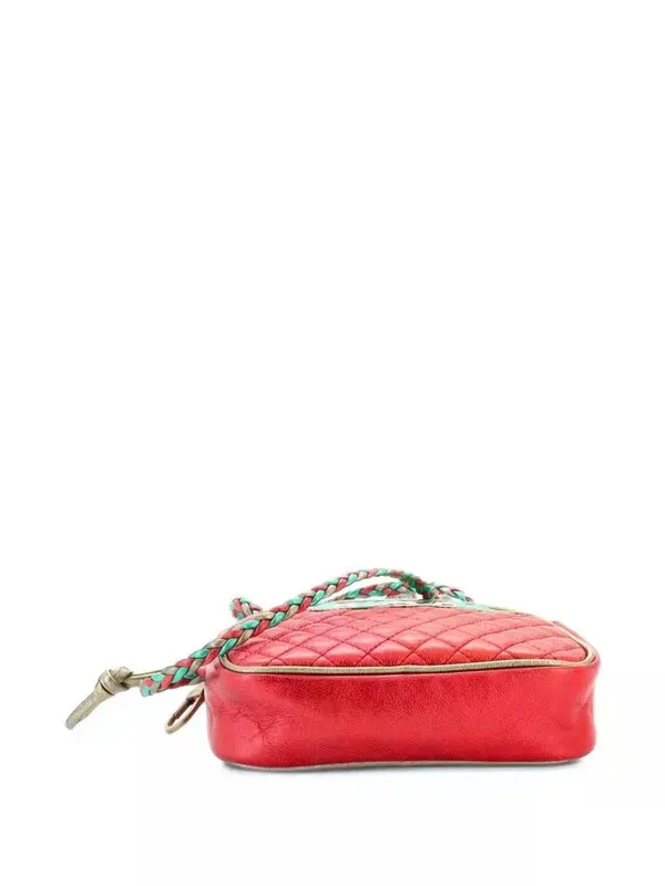 Gucci Trapuntata Camera Quilted Laminated Leather Mini Shoulder Bag