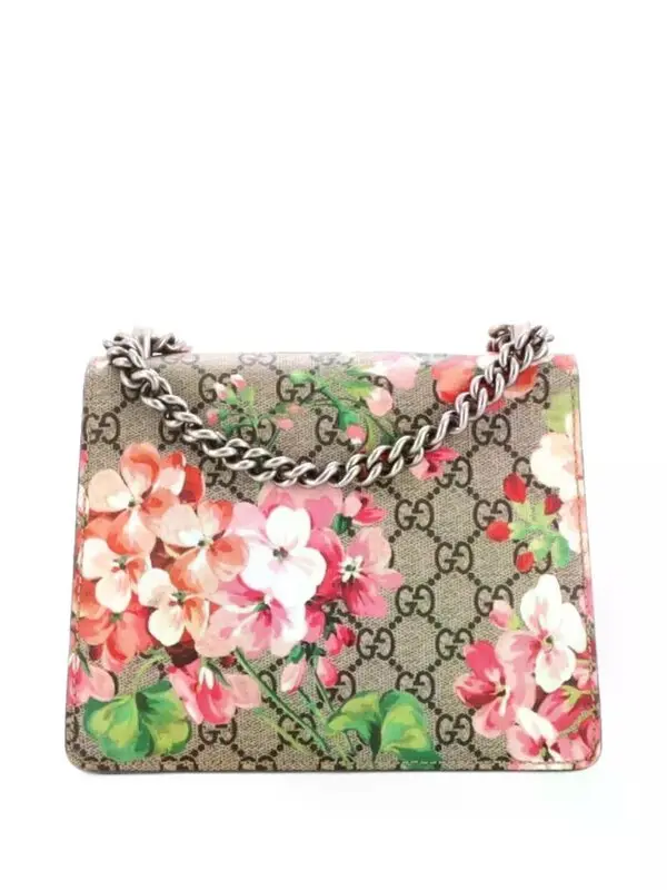 Gucci Dionysus Bag Blooms Print Gg Coated Canvas Mini Shoulder Bag
