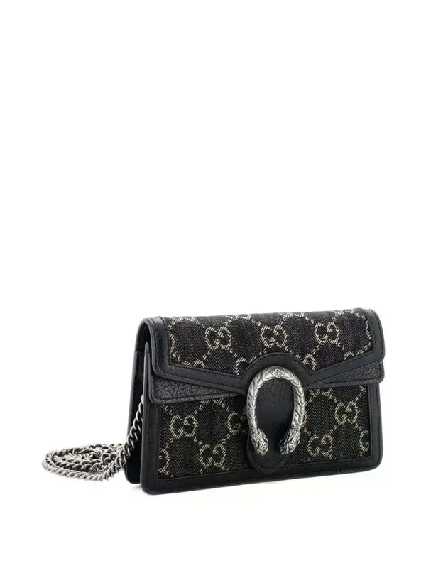 Gucci Dionysus Bag Gg Denim Super Mini Crossbody Bag