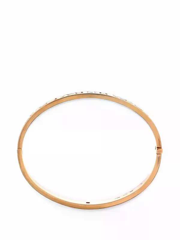BVLGARI Bangle 18k Rose Gold With 2 Diamonds Bracelet
