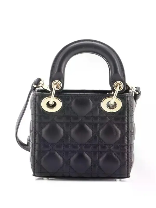 Dior Lady Bag Cannage Quilt Lambskin Micro Shoulder Bag