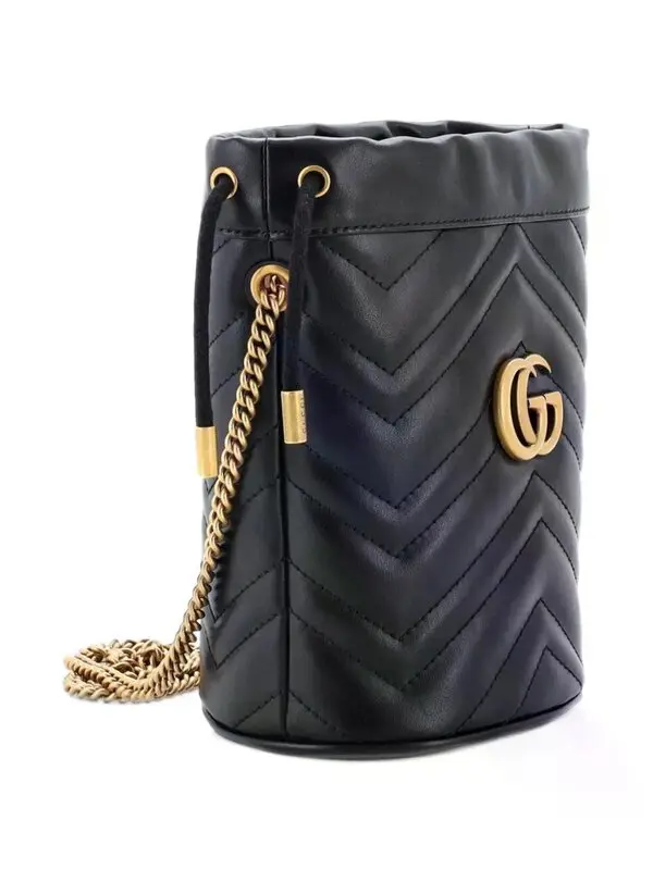 Gucci Gg Marmont Matelasse Leather Mini Bucket Bag