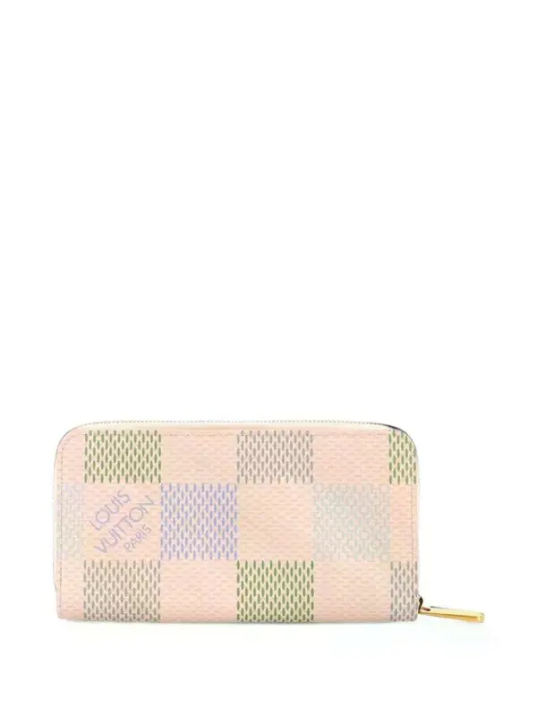 LOUIS VUITTON Zippy Wallet Limited Edition Damierlicious Giant Small Wallets