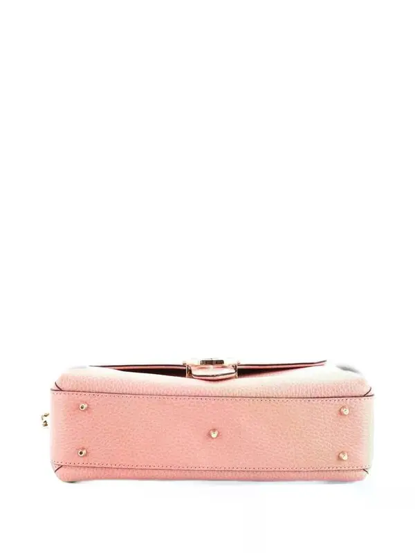 Gucci Interlocking Top Handle Bag Leather Small Shoulder Bag
