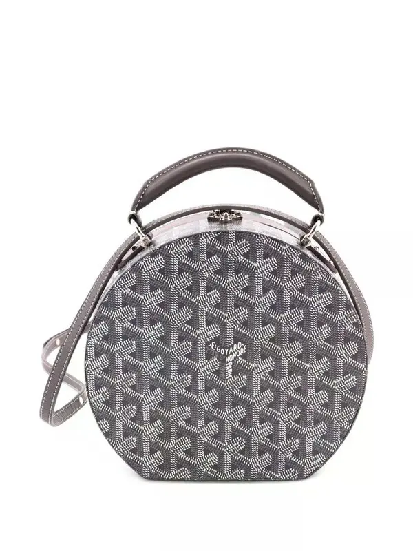 Goyard Alto Hatbox Bag Coated Canvas Satchel