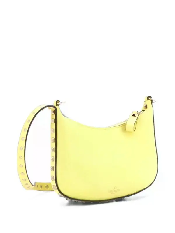 Valentino Garavani Rockstud Zip Leather Mini Hobo Bag