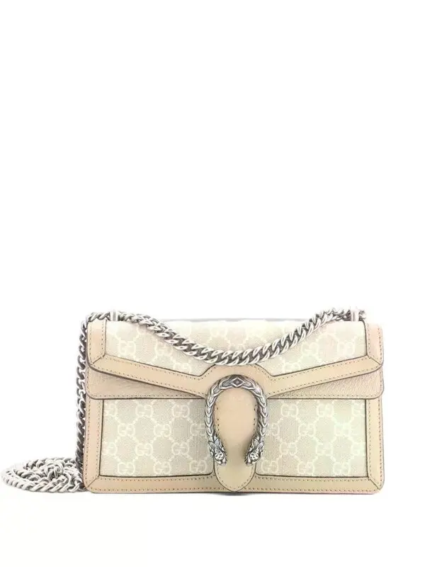 Gucci Dionysus Bag Gg Coated Canvas With Leather Small Shoulder Bag