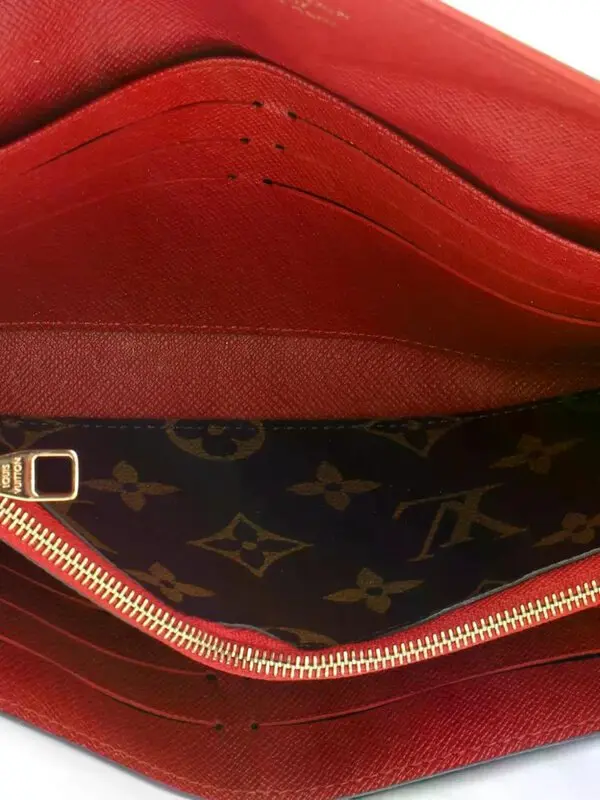 LOUIS VUITTON Retiro Sarah Wallet Monogram Canvas Small Wallets - Red