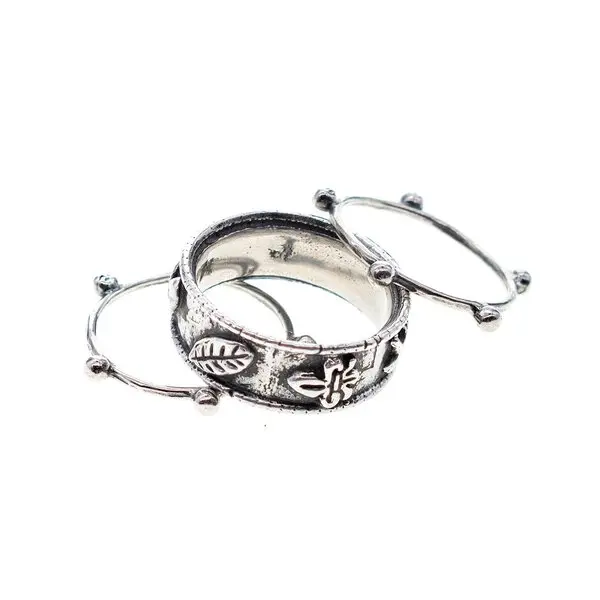 GEM KINGDOM Devotion Stacking Ring Set
