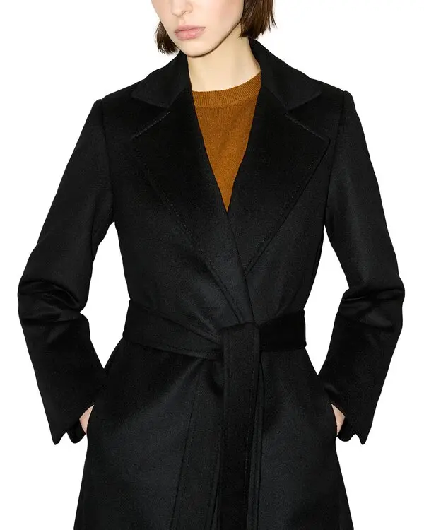 Max & Co. Longrun Wool Double Breasted Belted Coat