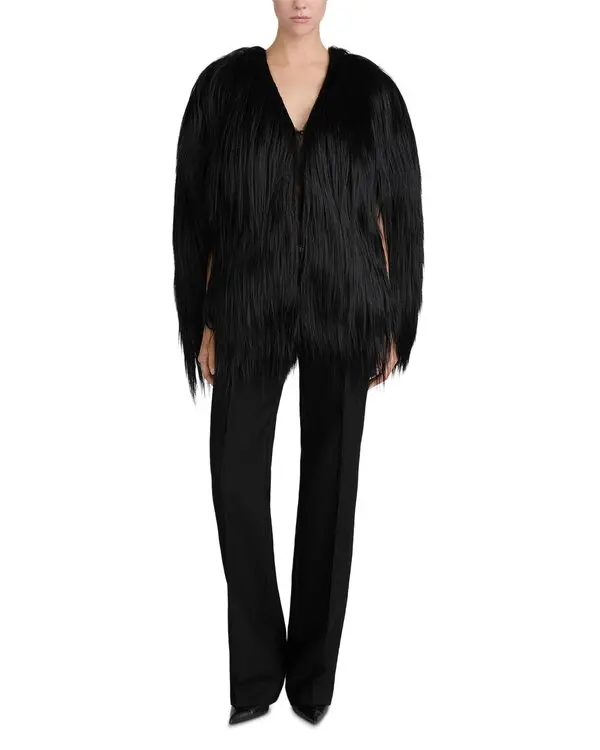 FRAME The Low Wool Pinstripe Trousers