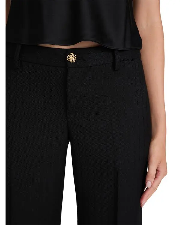 FRAME The Low Wool Pinstripe Trousers
