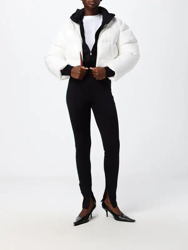 Gucci High-waisted Technical Jersey Leggings With Web Stripe