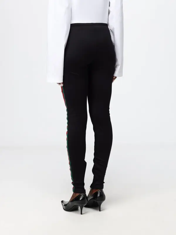 Gucci High-waisted Technical Jersey Leggings With Web Stripe