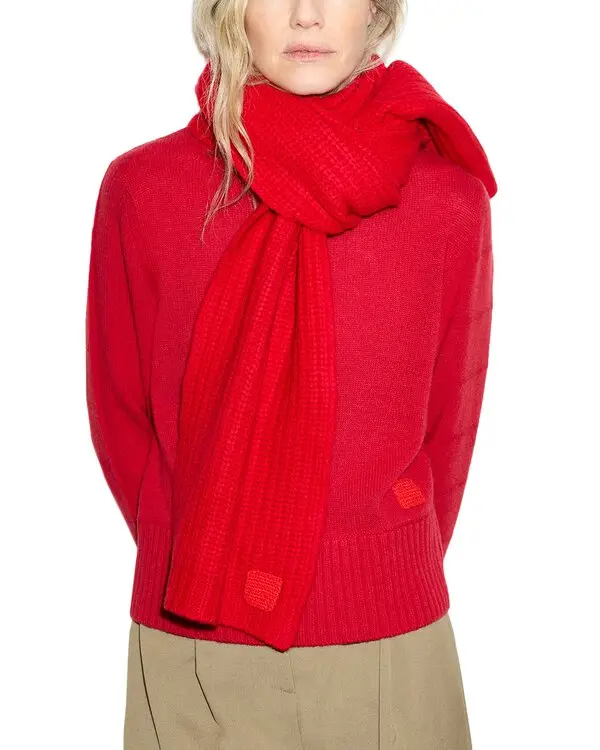 Max & Co. Mcabaccano Fisherman Knit Wool Scarf