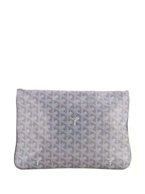 Goyard Senat Zip Coated Canvas Mm Pouch