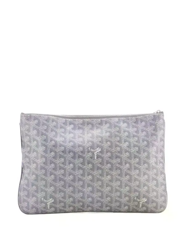 Goyard Senat Zip Coated Canvas Mm Pouch