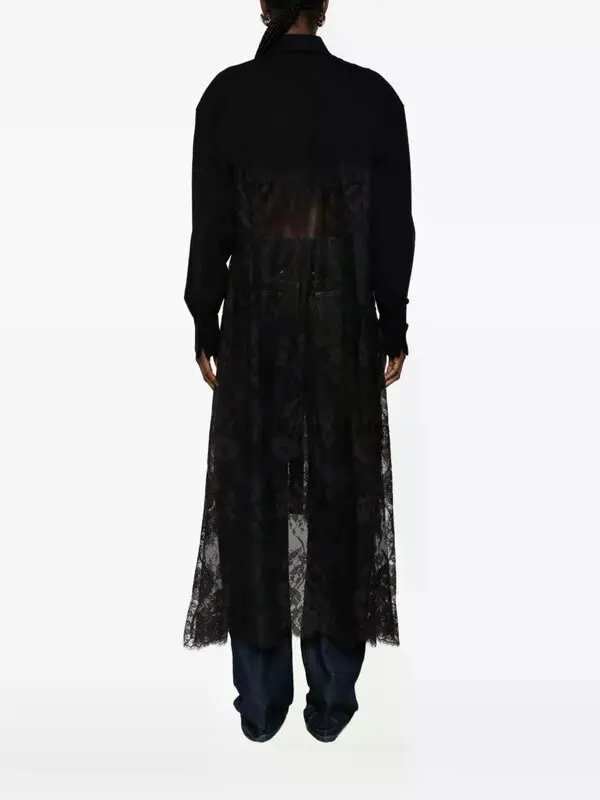 Zimmermann Valiant Lace-panelled Long-line Shirt