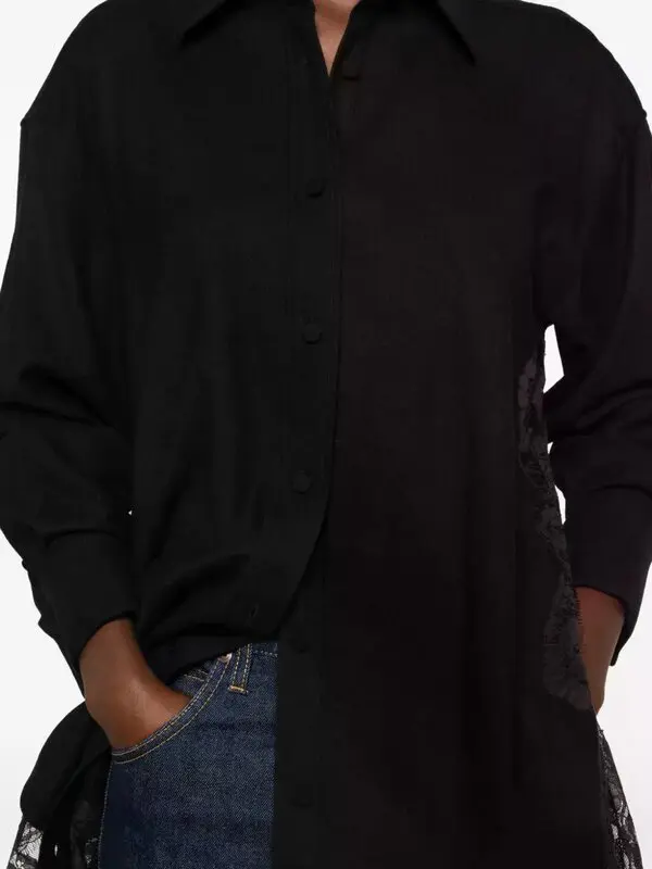 Zimmermann Valiant Lace-panelled Long-line Shirt