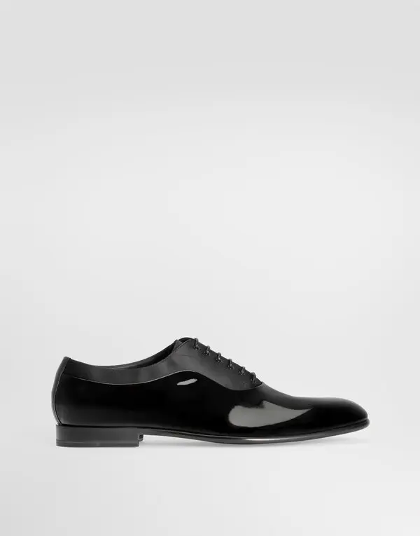 Dolce & Gabbana Brogues In Patent Leather - Black