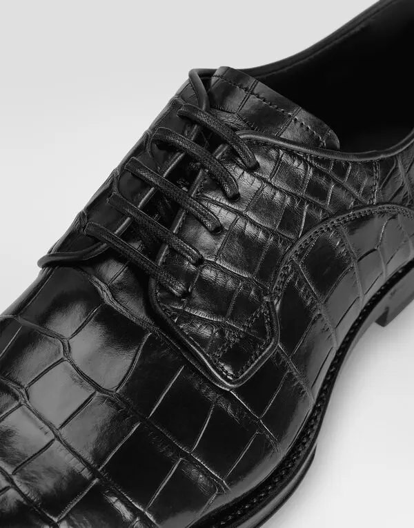 Dolce & Gabbana Alligator Derby Shoes