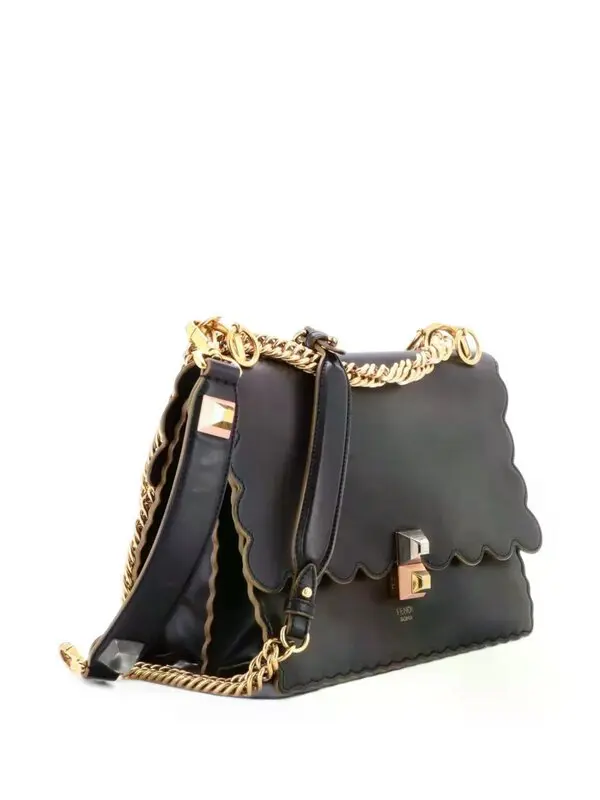 Fendi Kan I Bag Leather Medium Shoulder Bag