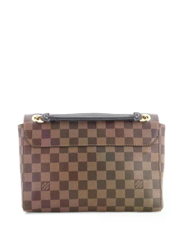 LOUIS VUITTON Vavin Handbag Damier With Leather Pm Crossbody Bag - Black
