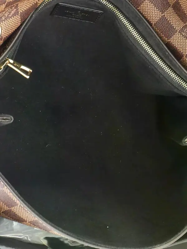 LOUIS VUITTON Vavin Handbag Damier With Leather Pm Crossbody Bag - Black