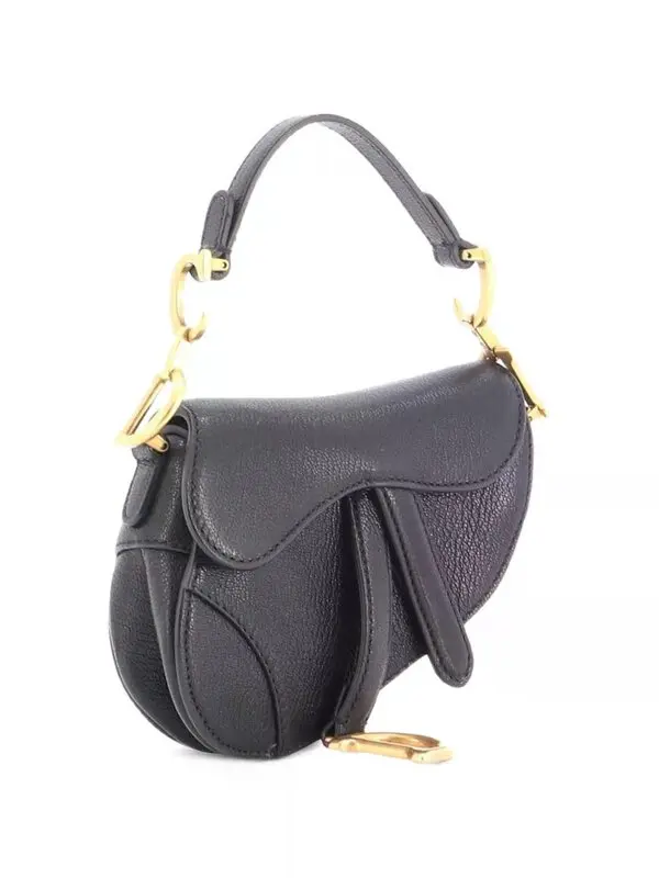 Dior Saddle Handbag Leather Micro Satchel